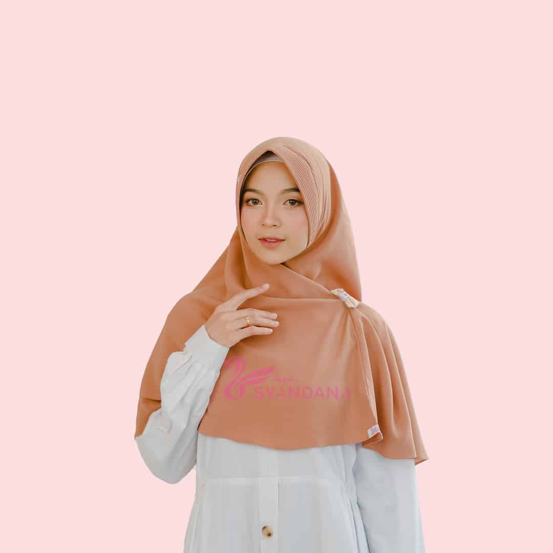 Jilbab Bergo Gocil Mocca - Hijab Syandana